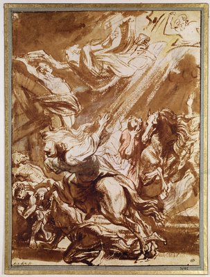 Das Martyrium der Heiligen Katharina (Feder und Waschung)